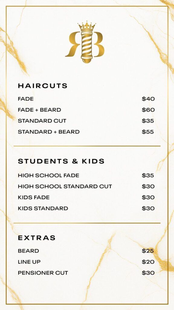 Warwick Farm Barbershop - Royal Blends Barbers